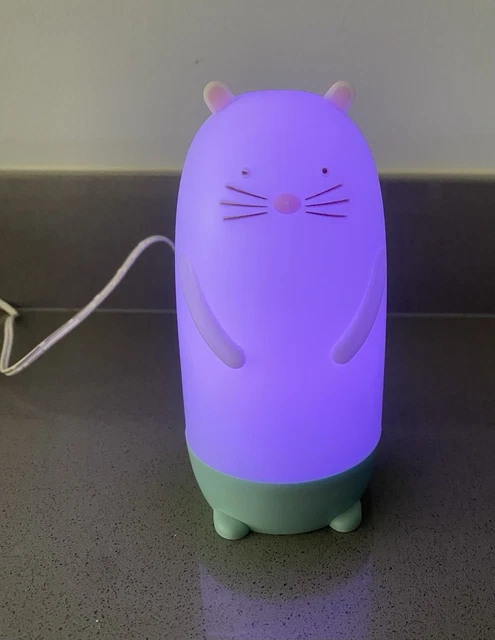 IKEA SPIKEN OTTER Cat Night Light 7 Changing Multicolor LED Lamp PAT ...