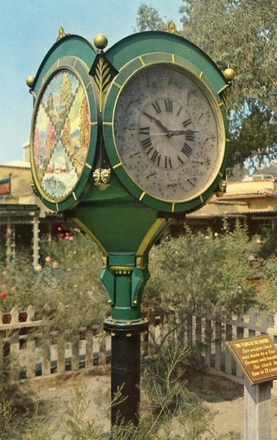 1960'S THE TOWN Clock Knotts Berry Farm Buena Park Ca unused Postcard ...