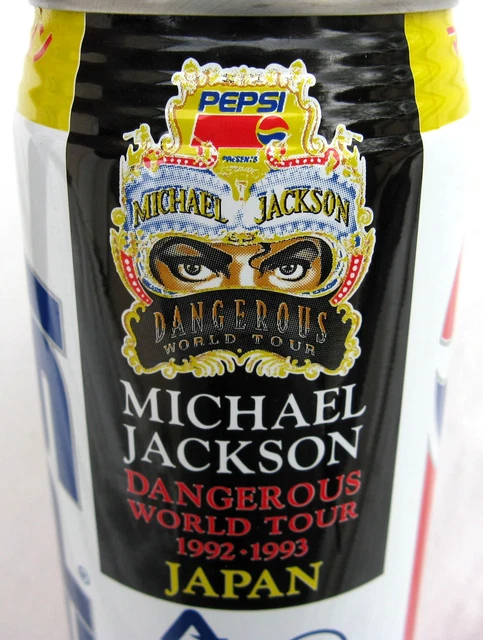 MICHAEL JACKSON CANETTE pleine PEPSI DANGEROUS TOUR Full Can JAPAN ...