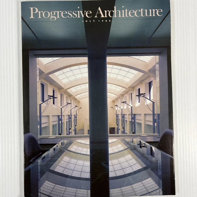 PROGRESSIVE ARCHITECTURE MAGAZINE July 1988 sidewalks of New York $14. ...