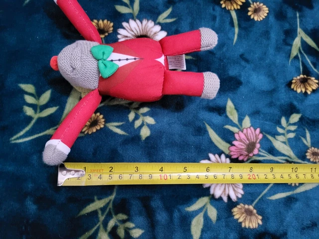 PG TIPS RED Nose Day Comic Relief 2017 Knitted Plush Toy Monkey Chimp £ ...