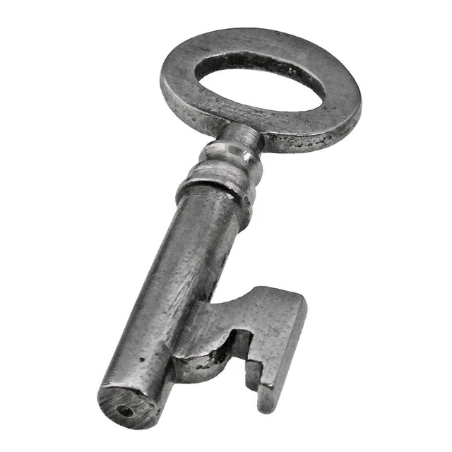 ANTIQUE KEY - CHEST/PADLOCK with Solid Shaft and Flat Bow 2½" - ref ...