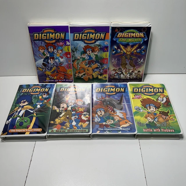 DIGIMON DIGITAL MONSTERS VHS Video Lot of 7 Tapes Fox Kids Anime ...