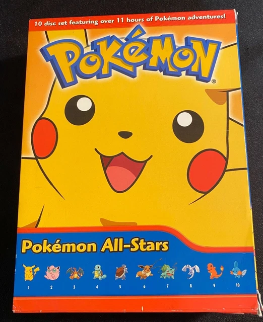 POKEMON 10TH ANNIVERSARY All Stars DVD 10 Disc Set 2007 Complete Box ...