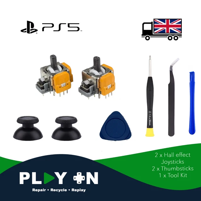PS5 2X HALL Effect v4 Joysticks | Tools + Caps | DRIFT-FREE | UK Fast ...