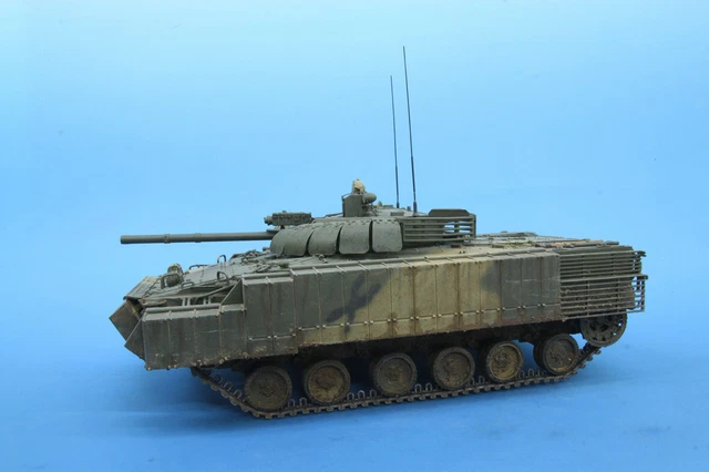 TANK DIORAMA PANZER BMP-3 with Upgrade Armour gebaut / bemalt build and ...