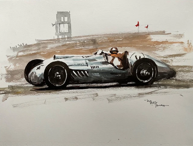 FORMULA 1 TALBOT Lago Grand Prix Car 1950's Louis Chiron Original Ian ...
