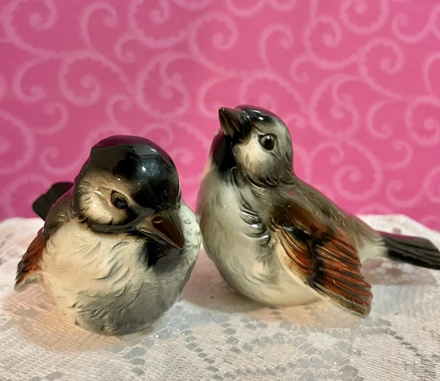 VINTAGE GOEBEL W Germany Birds Sparrows Figurines Set Of 2 CV72 And ...