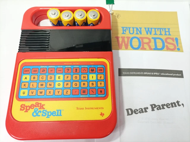 TEXAS INSTRUMENTS SPEAK & Spell Original 1980 Vintage Toy Learning ...