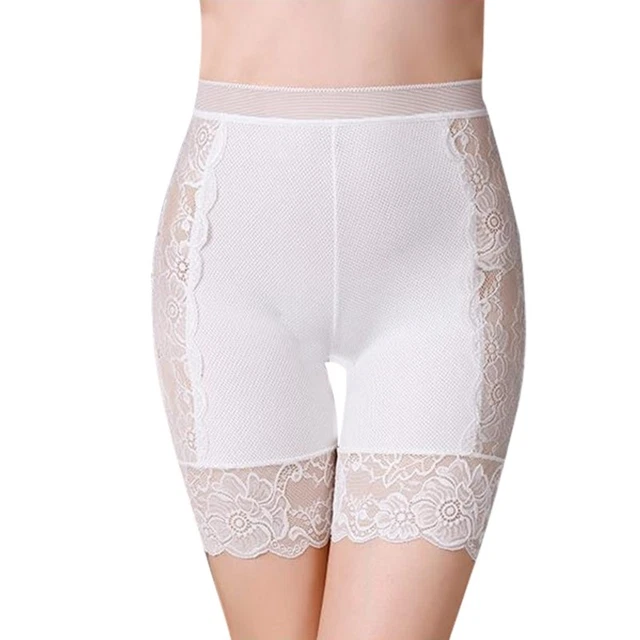 WOMENS BREATHABLE ANTI-CHAFING Lace Slip Shorts for Under Dresses ...