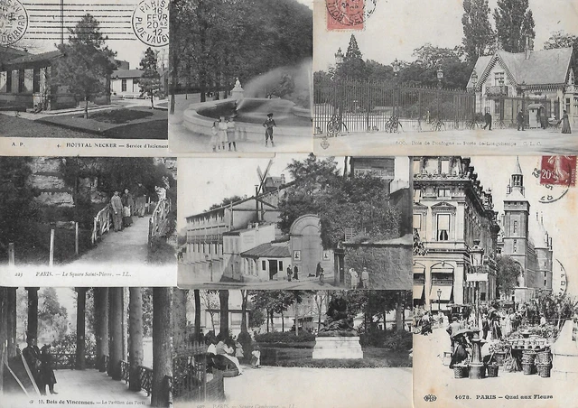 LOT DE 52 cartes postales anciennes de la ville de Paris. AX1 EUR 12,00 ...
