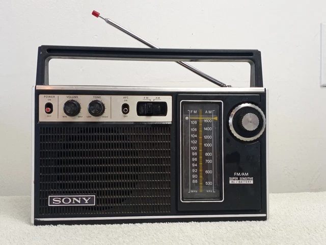 VINTAGE SONY TRANSISTOR Radio 2 Band AM/FM Model TFM-7250W £37.37 ...
