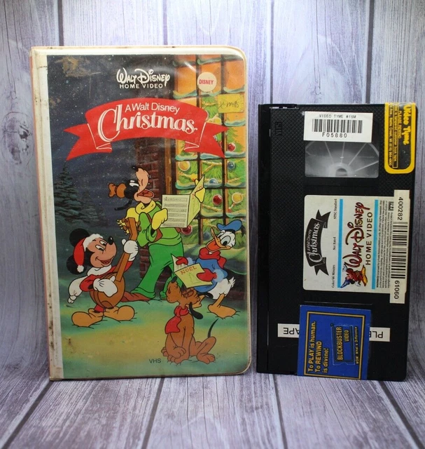 A WALT DISNEY Christmas VHS Tape 1982 Rare 1st Print Release Clamshell ...