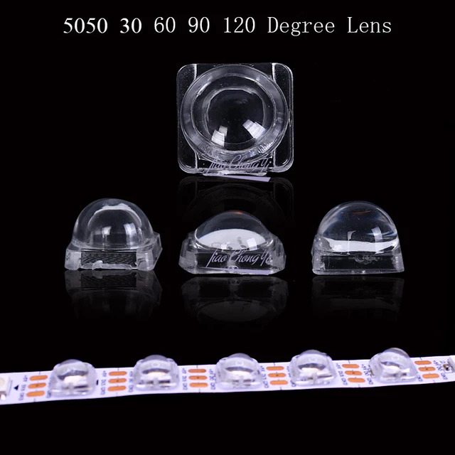 LED LENS REFLECTOR Collimator For 5050 SMD 30 60 90 120DegreeConvex ...