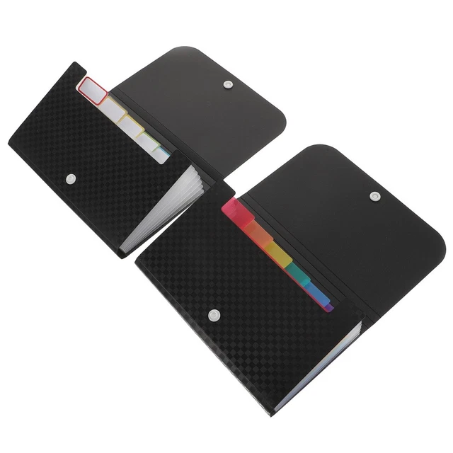 2 PCS SMALL Document Folder Multi-layer File Organizer Documents Bills ...