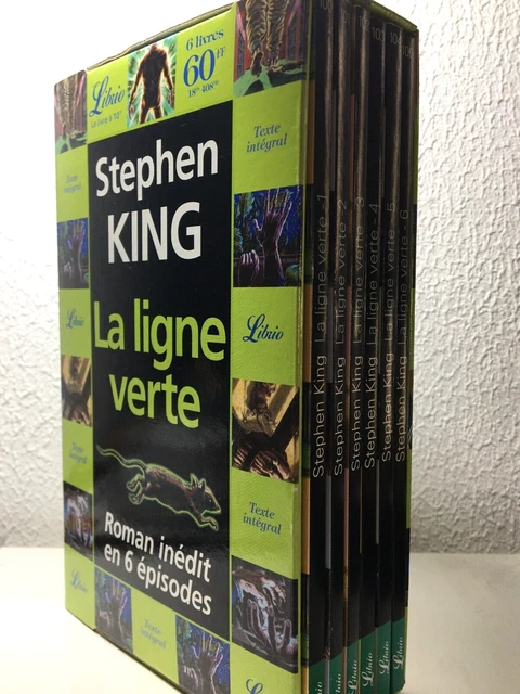 STEPHEN KING - La Ligne verte- Coffret en carton complet des 6 ...