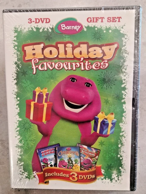 BARNEY HOLIDAY FAVOURITES 3-DVD Gift Set. Still in Factory Sealed ...