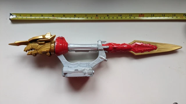 POWER RANGERS MEGAFORCE Deluxe Ultra Dragon Red Sword Bandai 2013 Toy £ ...