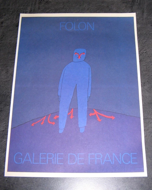 AFFICHE JEAN-MICHEL FOLON - GALERIE DE FRANCE - Art contemporain ...