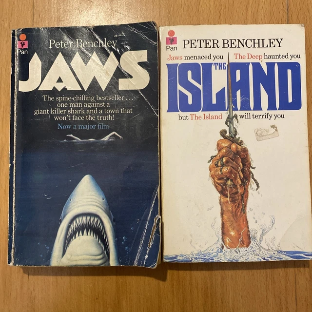 JAWS & THE Island By Peter Benchley VTG Paperbacks £10.00 - PicClick UK