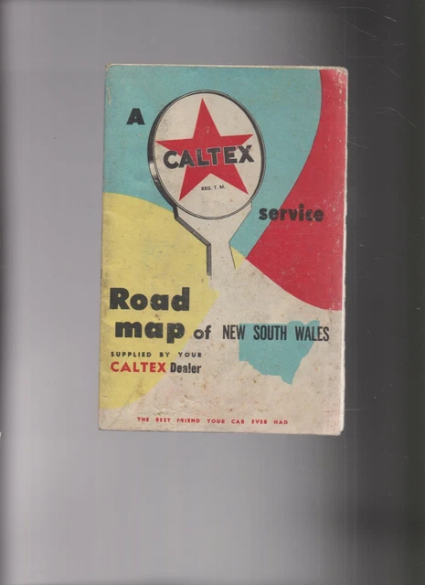 AUSTRALIAN MAPS , Caltex Service, Road Map Of New South Wales $23.00 ...