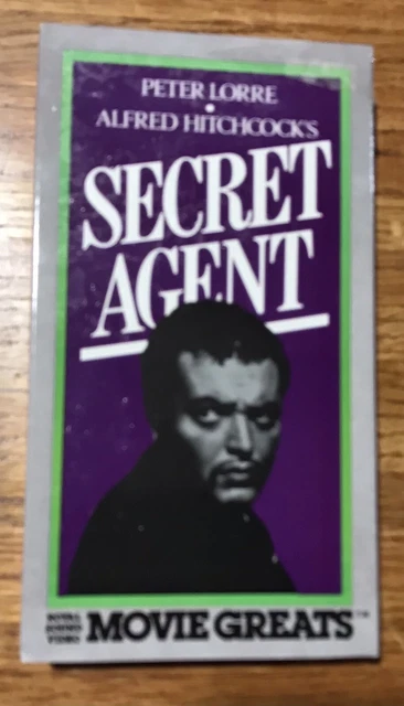 ALFRED HITCHCOCK'S THE Secret Agent (VHS) Peter Lorre RARE Release ...