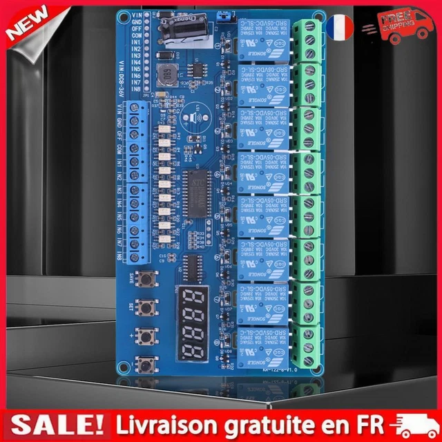 DC 8V-36V RELAY Board with Optocoupler LED Display Relay Controller ...