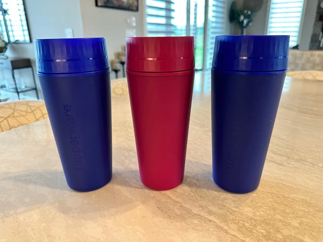 TUPPERWARE 360° COMMUTER Thermal Coffee Mugs Travel Cup 16oz (3 mugs ...