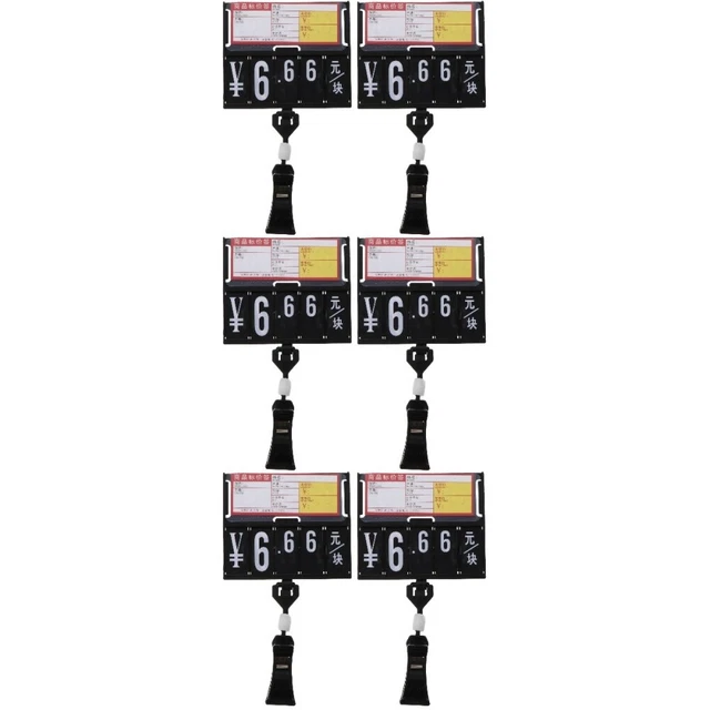 SET OF 3 Commodity Price Tag Labels Supermarket Display Rack Fine Gift ...