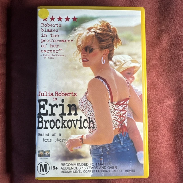 ERIN BROCKOVICH (VHS, Ex Rental, Big Box, 2000) : Julia Roberts - Free ...