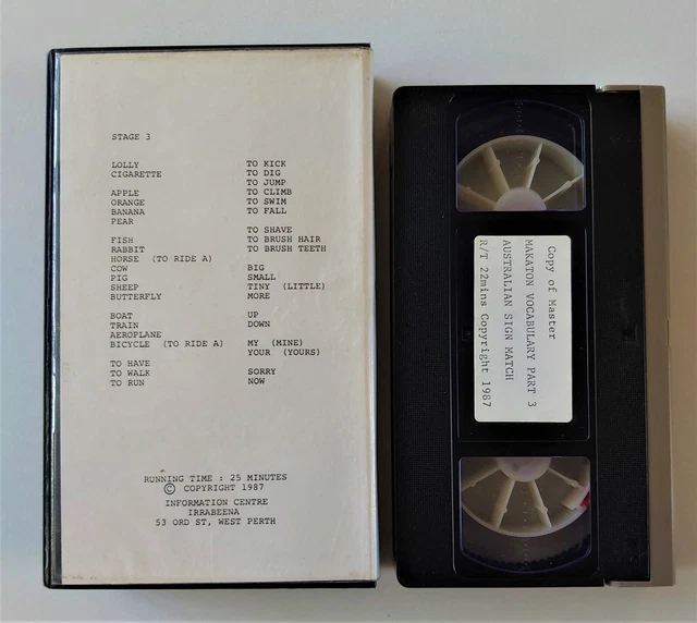 AUSTRALIAN SIGN LANGUAGE. MAKATON VOCABULARY. Educational/Instructional ...