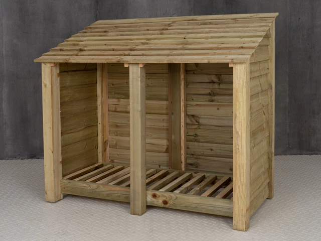LOG STORE WIDTH 1460mm x Height 1260mm x Depth 880mm £197.59 - PicClick UK