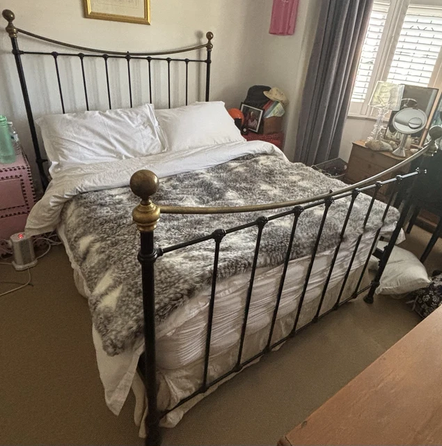 DOUBLE BRASS/METAL Bed Surround Bedknobs And Broomsticks Style - Surround Only £78.68 - PicClick UK