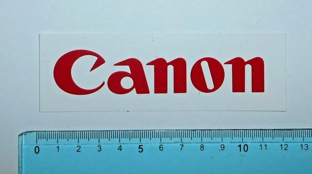 ADESIVO STICKER VINTAGE AUTOCOLLANT CANON FOTOCAMERE ORIGINAL ANNI '80 ...