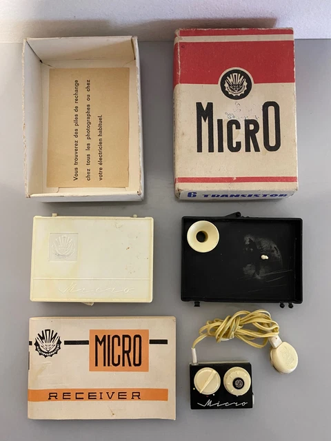 RARE ! PETITE Radio " MICRO RECEIVER 6 Transistor USSR "avec Boite ...