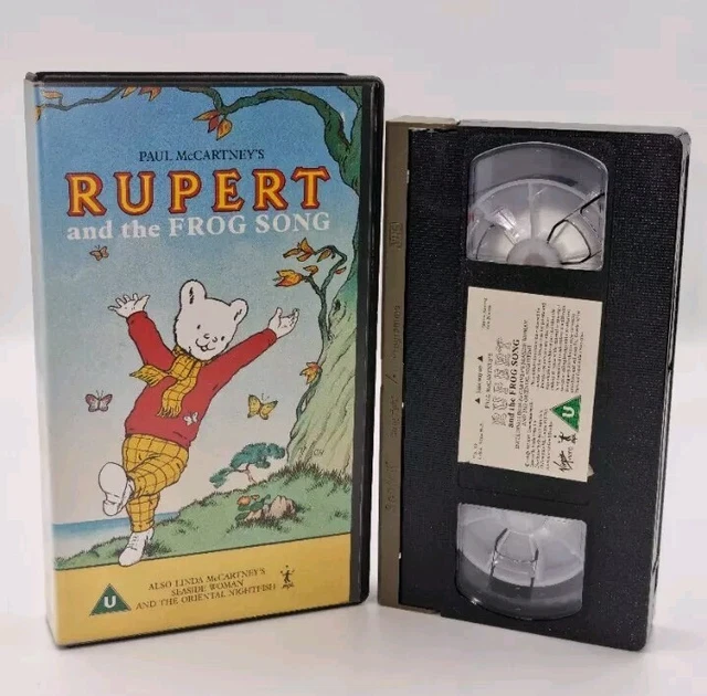 RUPERT FROG SONG VHS PAL Video Tape Paul McCartney We All Stand ...