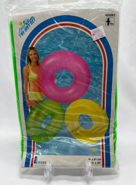 INTEX THE WET Set Inflatable Ring Pool Float Vintage Green 2000 36 ...