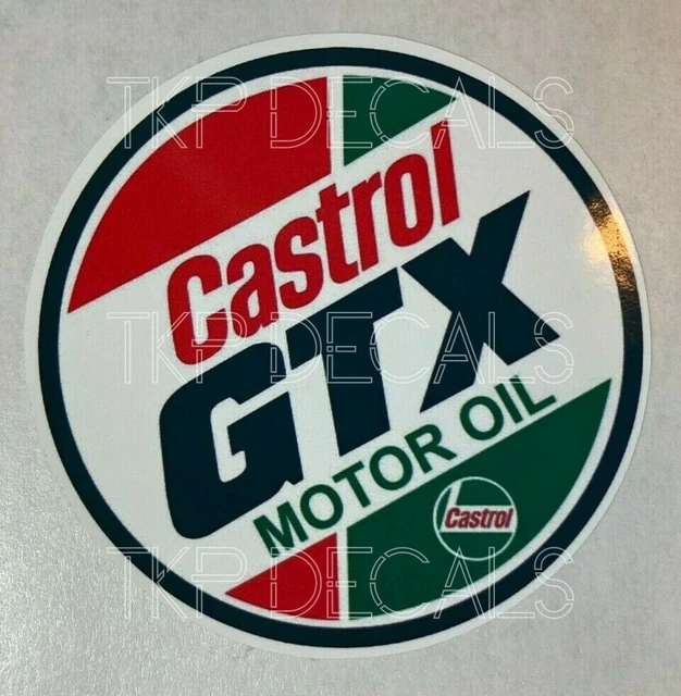VINTAGE CASTROL GTX,, cool sticker, car, toolbox, motorbike, garage, £3 ...