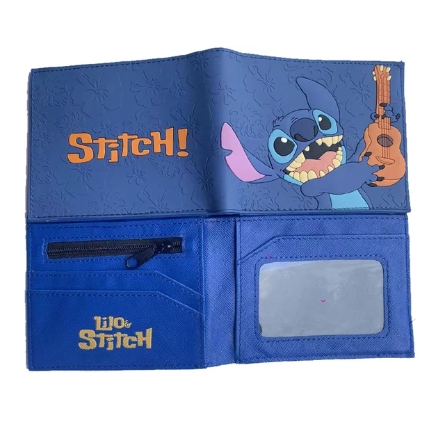 LILO & STITCH Angel Bifold Wallet Cosplay Cartoon PVC Boys Girls Coin ...