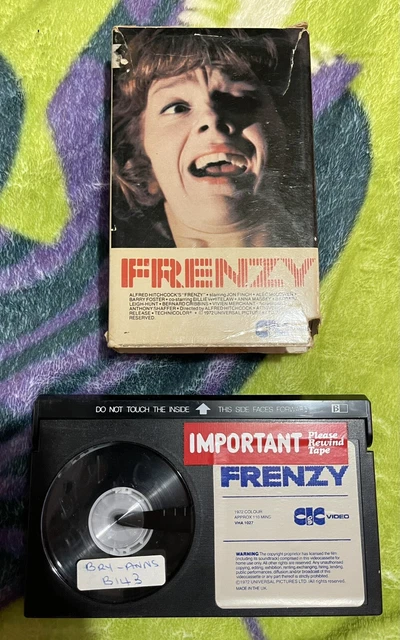 FRENZY PRE CERT Betamax NOT VHS Ex Rental Full Carton Hitchcock £21.51 ...