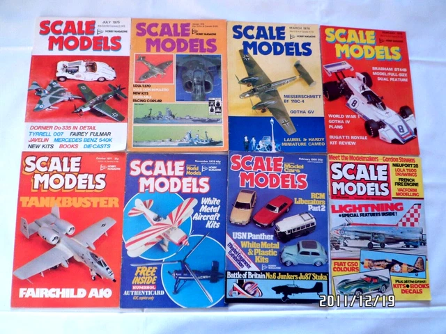 8 SCALE MODEL MAGAZINES 1970s 1980s. JOB LOT BUNDLE. GD/VG. £3.99 ...