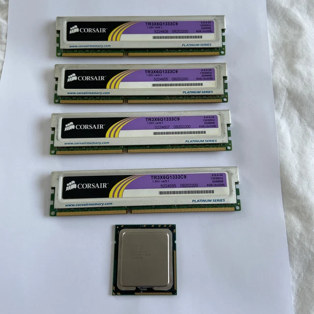 PROCESSOR AND RAM I7 900 Series And Corsair Triple Channel Memory , S&r ...
