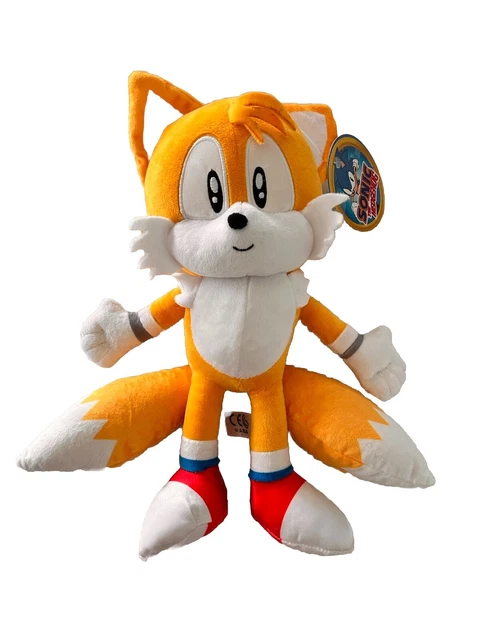 SONIC THE HEDGEHOG Yellow Tails Plush Soft Toy Teddy 30cm £13.99 ...