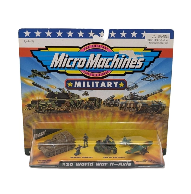 VTG GALOOB MICRO Machines Military #20 World War II Axis WW2 NIB 1998 ...