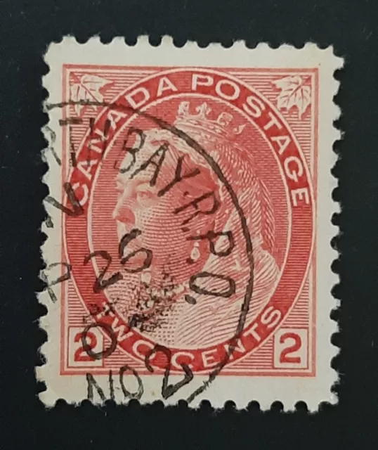CANADA: 1898-1902 - 2c Carmine Rose Queen Victoria - Used Stamp ...