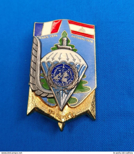 INSIGNE 3 EME Rpima Finul Liban 1978 3 Eme Reg Parachutistes D'inf De ...