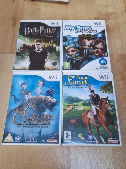 4 X JEUX Nintendo Wii - Harry Potter Phoenix, Mes agents Sims, Pippa ...