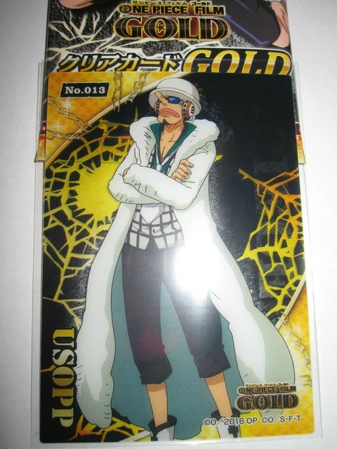 ONE PIECE FILM Gold Card N°013 Ensky 2016 Usopp Japanese Rare Near Mint ...