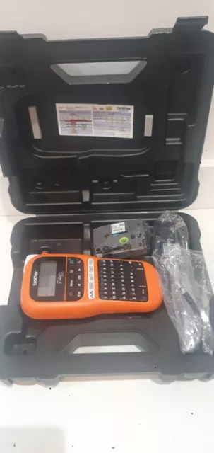 BROTHER P-TOUCH E 110VP Handheld Label Printer - Boxed + Charger £35.00 ...