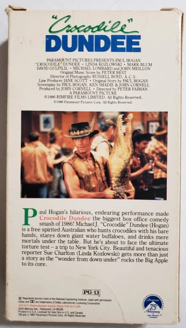 CROCODILE DUNDEE VHS 1997 £7.15 - PicClick UK